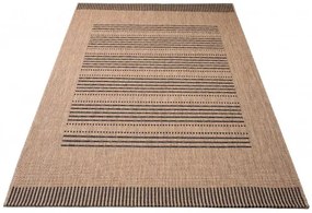Kusový koberec Sisal Floorlux 20001 Coffee / Black Rozměr: 160x230 cm