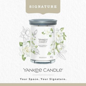 Yankee Candle vonná svíčka Signature Tumbler ve skle velká White Gardenia 567g