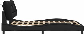 Rám postele bez matrace Hvar černý 120 x 200 cm umělá kůže 3207988