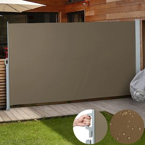 Boční markýza na terasu 180x300cm hnědá