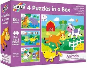 GALT 4 Puzzle v krabici - Zvířatka / od 3 let