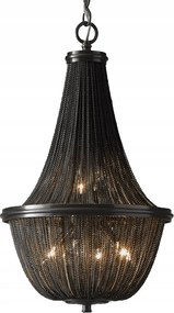 Závěsná křišťálová lampa Roma P04543BK Cosmo Light