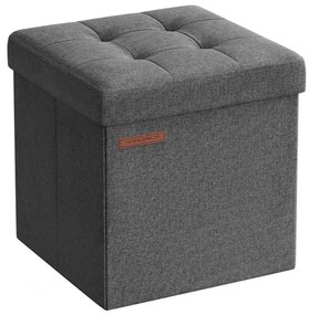Taburet SULTAN 30x30 cm šedá LSF028G01