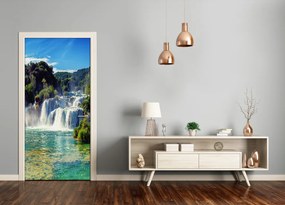 Fototapeta na dveře vodopád Krka 95x205 cm