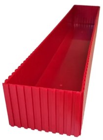 Plastová krabička na nářadí 70-600x100 mm, červená