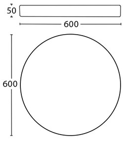 LEDsviti Závěsný bílý LED panel 600mm 48W smart CCT s ovladačem (13200)