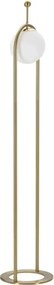 Stojací lampa Glamy 168 cm bílá/zlatá