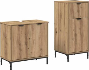 Sada koupelnového nábytku 2 ks Artisanový dub 3393102
