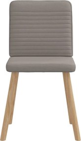 Jídelní židle 4 ks taupe textil 3315250