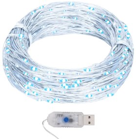 Světelný řetěz s mikro LED 40 m 400 LED studený bílý 8 funkcí 328848