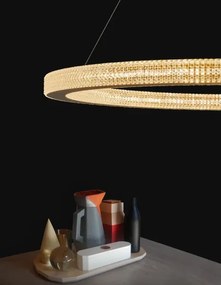 LED lustr Fiore 80 zlaté