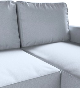 Potah na pohovku IKEA Backabro rozkládací se šezlongem barva modrá látka pletený vzor