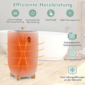 Costway 35 L velký ohřívač ručníků s časovačem Elektrický sušák na ručníky