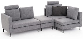 Hannah Home Modulová pohovka MINO šedá 825BLC1724