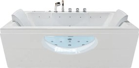 BPS-koupelny Hydromasážní vana HYD-IR933A-WH 150x84 BÍLÁ s ohřevem vody