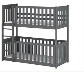 Legno Dětská patrová postel Karel grafit Rozměr (cm): 90x200