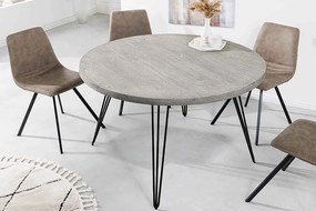 Designový jídelní stůl Shayla 80 cm šedé mango