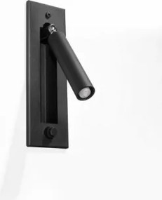 Nástěnné svítidlo SOLLUX Enif G9 1x12W bez zdroje ocel černá SL.0956