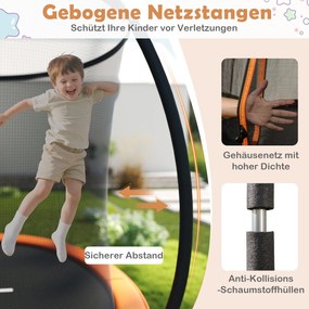 Costway Trampolína venkovní se žebříkem kulatá zahradní