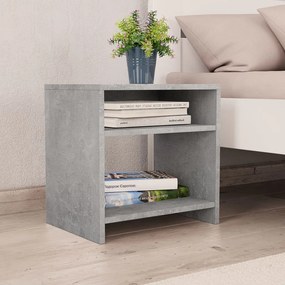 Noční stolek betonově šedý 40 x 30 x 40 cm dřevotříska - Default Title