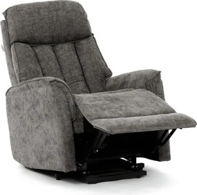 Polohovací křeslo šedé, elektrické TV-H9727 GREY2