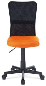 Dětská otočná židle KA-2325 ORA síťovina černá, síťovaná látka oranžová