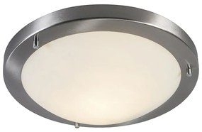 Chytré stropní svítidlo ocel 31 cm vč. WiFi A60 IP44 - Yuma