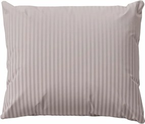 Detexpol Bavlněné povlečení 140x200 béžové jednobarevné pruhované damaškové povlečení 1 cm Pure - VÝPRODEJ