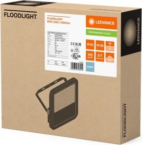 LED reflektor LEDVANCE FLOODLIGHT černý 69W/53W 10000lm/8000lm 6500K studená bílá IP66