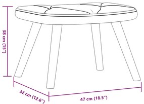 vidaXL Marketos Relaxační křeslo se stoličkou modré textil