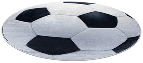 Dywany Łuszczów Dětský kusový koberec Bambino 2139 Football - 100x100 (průměr) kruh cm