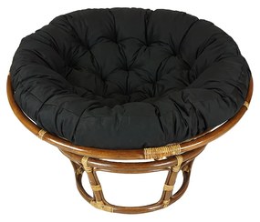 Ratanový PAPASAN - tmavý med - průměr 110 cm