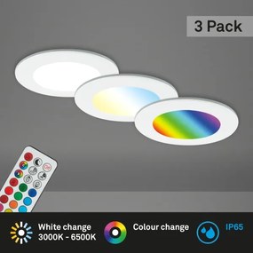 Briloner - SADA 3x LED Stmívatelné koupelnové svítidlo LED/4,8W/230V IP65