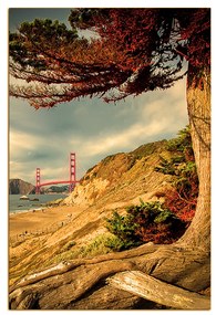 Obraz na plátně - Golden Gate Bridge - obdélník 7922FA (90x60 cm  )