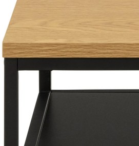 Konferenční stolek Gilla 55x55 cm divoký dub/černý