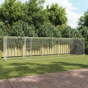 Klec pro psa Stříbrná 800 x 200 x 200 cm Pozinkovaná ocel 3368311