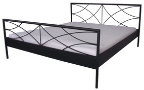 Nábytek ATIKA s.r.o. Kovová postel Bow Povrchová úprava: stříbrná RAL 9006, Rozměr: 160 x 200 cm