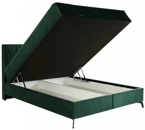 Dvoulůžková postel OMEGA - zelená 180 × 200 cm
