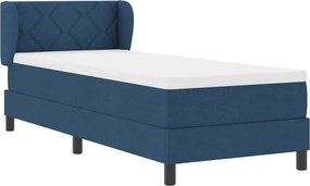 Postel s boxspringem s čelo Modrá 80 x 200 cm textil 3340058