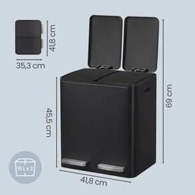 Odpadkový koš na tříděný odpad LTB130BZ02