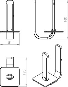 Gedy Gedy, OUTLINE držák náhradního toaletního papíru, chrom, 3224213
