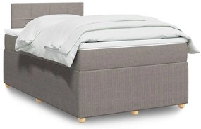 Box spring postel s matrací taupe 120x200 cm textil 3287427