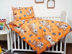 Písecké lůžkoviny dětské povlečení - PEJSEK oranžový Rozměr: 130x90 + 40x60