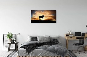 Obrazy na plátně Unicorn sunset 140x70 cm