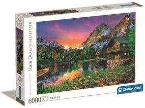 Clementoni - Puzzle 6000 Jezero v Alpách