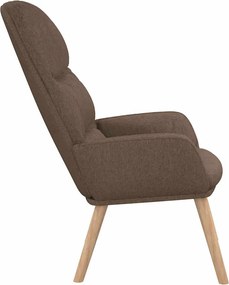 Relaxační křeslo taupe textil 340999
