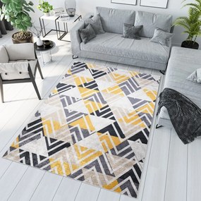 Výrazný trendy koberec s geometrickým vzorem Šířka: 140 cm | Délka: 200 cm