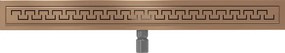 Mexen Flat, lineární podlahový žlab 100 cm, M15, měděná matná, 1C24100-15