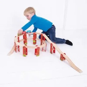 Bigjigs Rail Víceúrovňový set kolejí / od 3 let