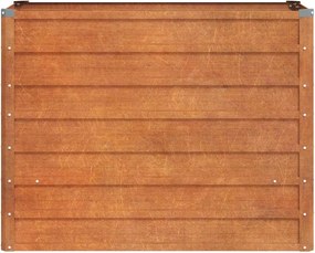 Zahradní vyvýšený záhon rezavý 100 x 40 x 77 cm cortenová ocel 151951